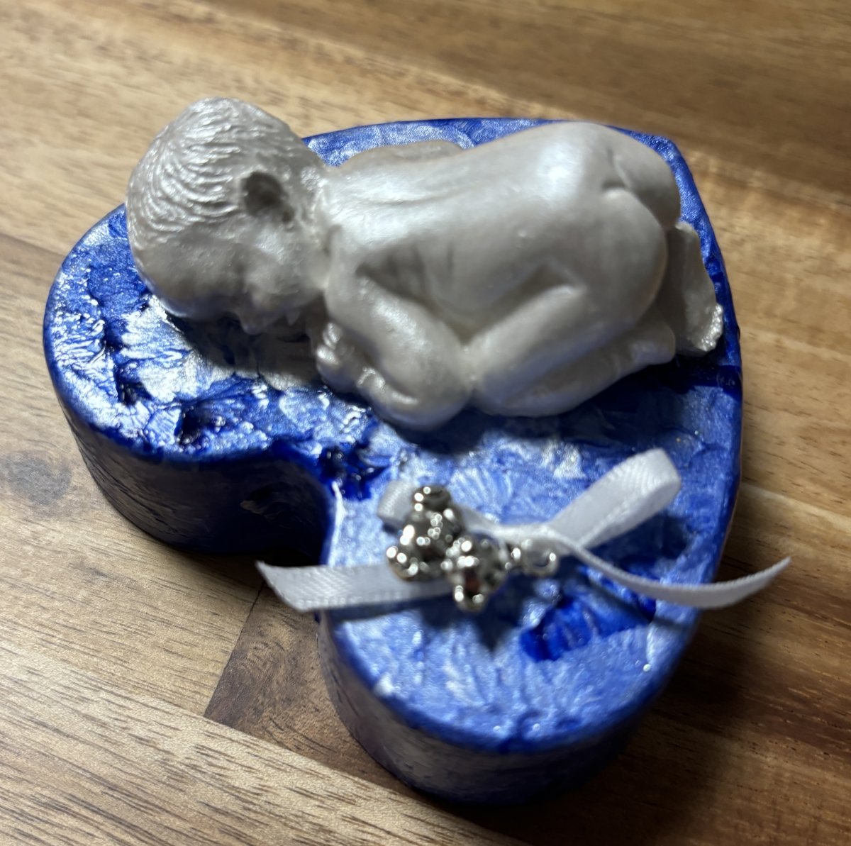 Beton hjerte med baby/Bamse - Beton hjerter/ Søde ord/ Babyér ...